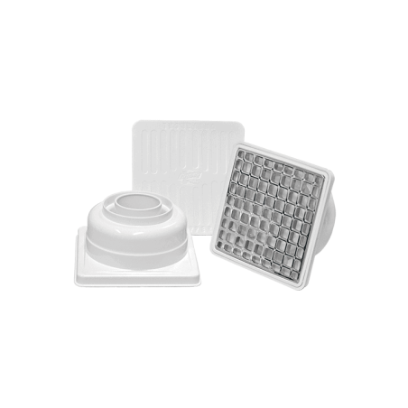 COLADERA C-2604 PVC UNIVERSAL CUADRADA FLEXIMATIC